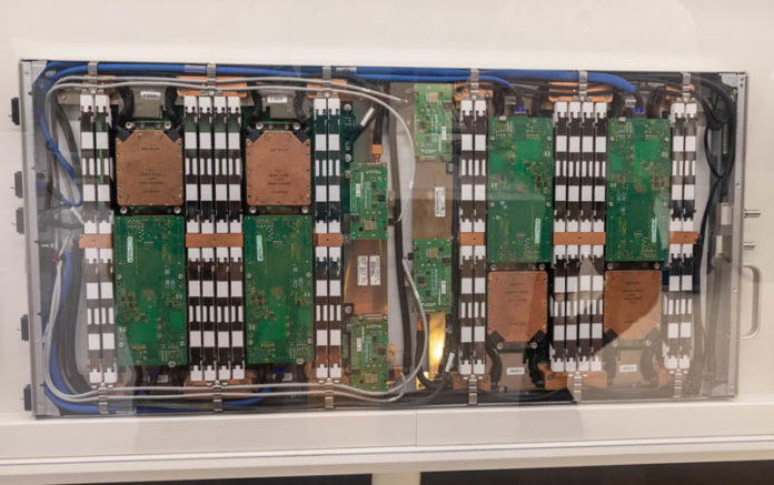 8x NVIDIA Grace Hopper Superchips in a Blade HPE Cray EX254n at GTC 2024