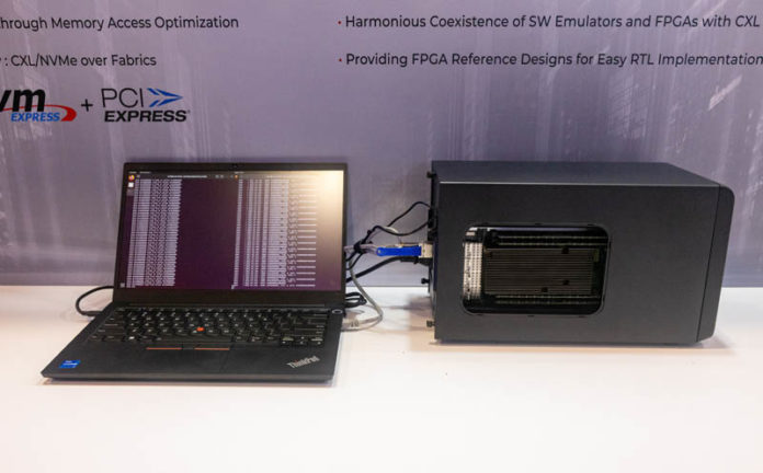 FADU CXL 2.0 Switch and PCIe Gen5 NVMe SSDs at FMS 2023 - ServeTheHome