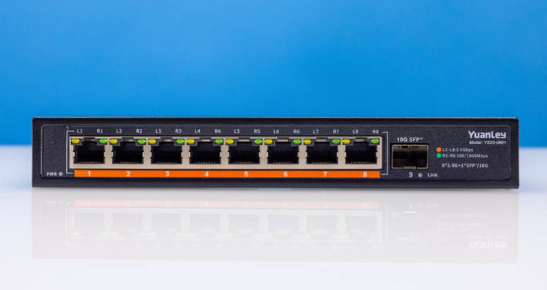 YuanLey YS25-0801 8-port 2.5GbE 1-port 10GbE Switch Review - ServeTheHome