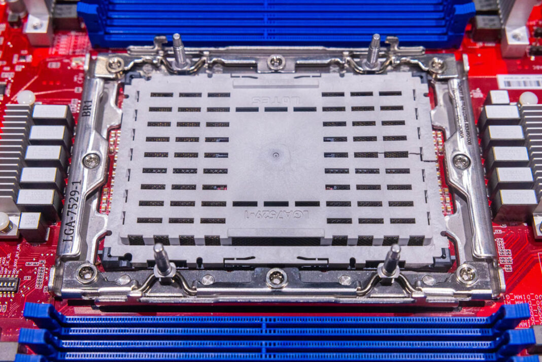 Massive Intel LGA7529 Socket for Sierra Forest at OCP Summit 2023