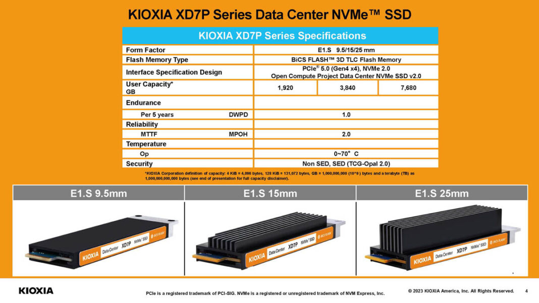 New 30.72TB Kioxia LD2-L NVMe SSD Announced at OCP Summit 2023