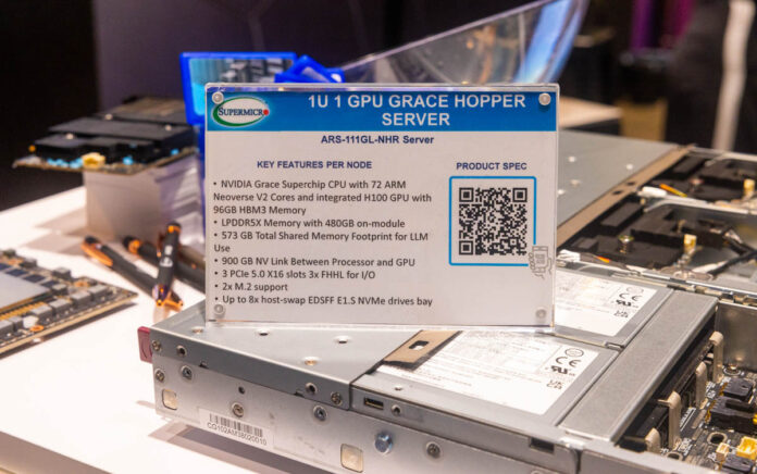 Supermicro Launches NVIDIA MGX Systems and We Find a Grace Hopper 1U