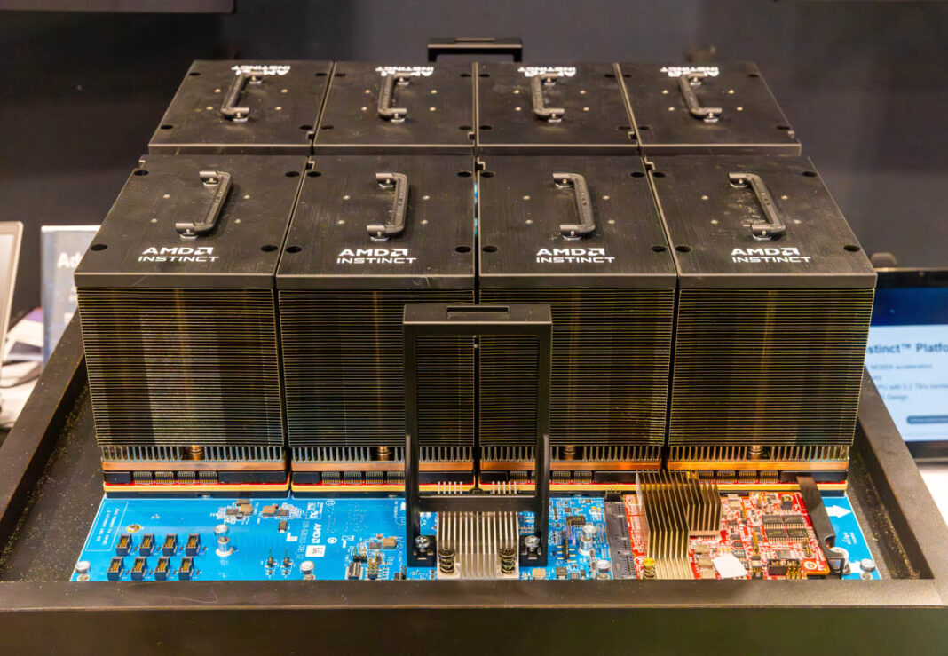 This is a Fun AMD Instinct MI325X 8-GPU Baseboard Feature - ServeTheHome