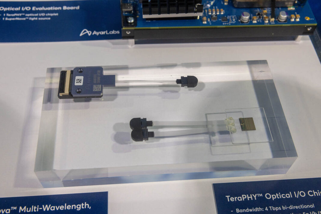 Ayar Labs TeraPHY is Terrifyingly Quick with Fiber Directly Plugging into Chips