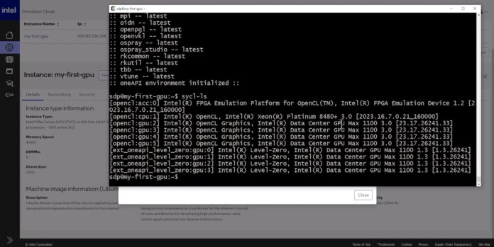 Touring the Intel AI Playground - Inside the Intel Developer Cloud