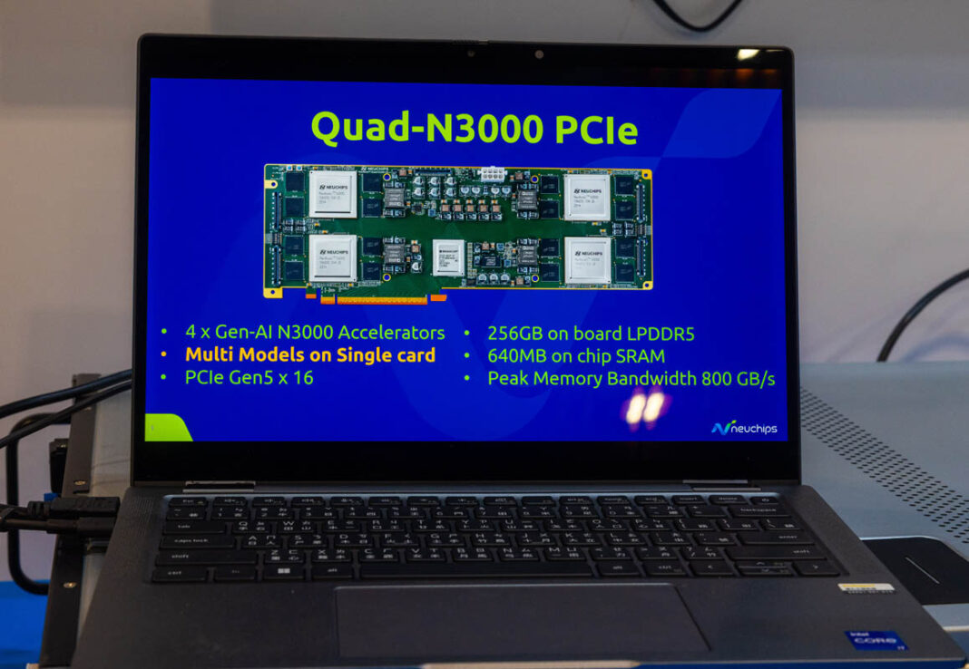 Neuchips RecAccel N3000 AI Inference Accelerator at SC23