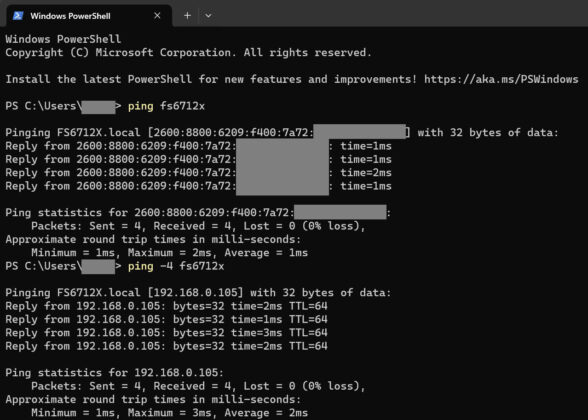 How to Ping over IPv4 on Windows Instead of IPv6