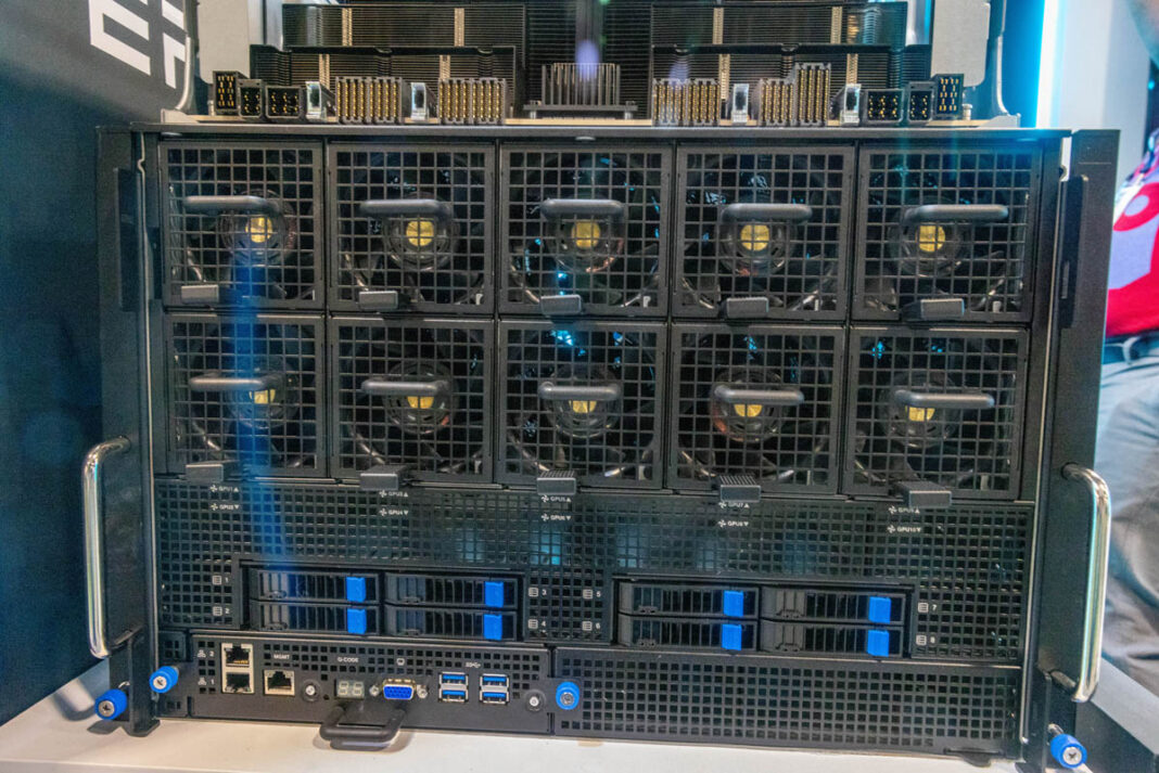 Touring the NVIDIA AI Servers at the ASUS SC23 Booth