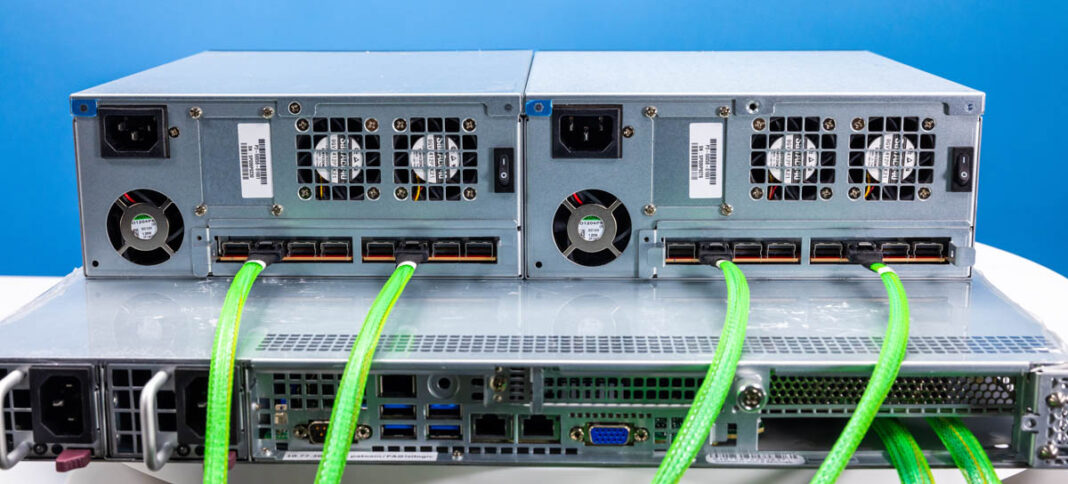 The Broadcom 8x 2.5in External SAS4 and NVMe JBOD - ServeTheHome