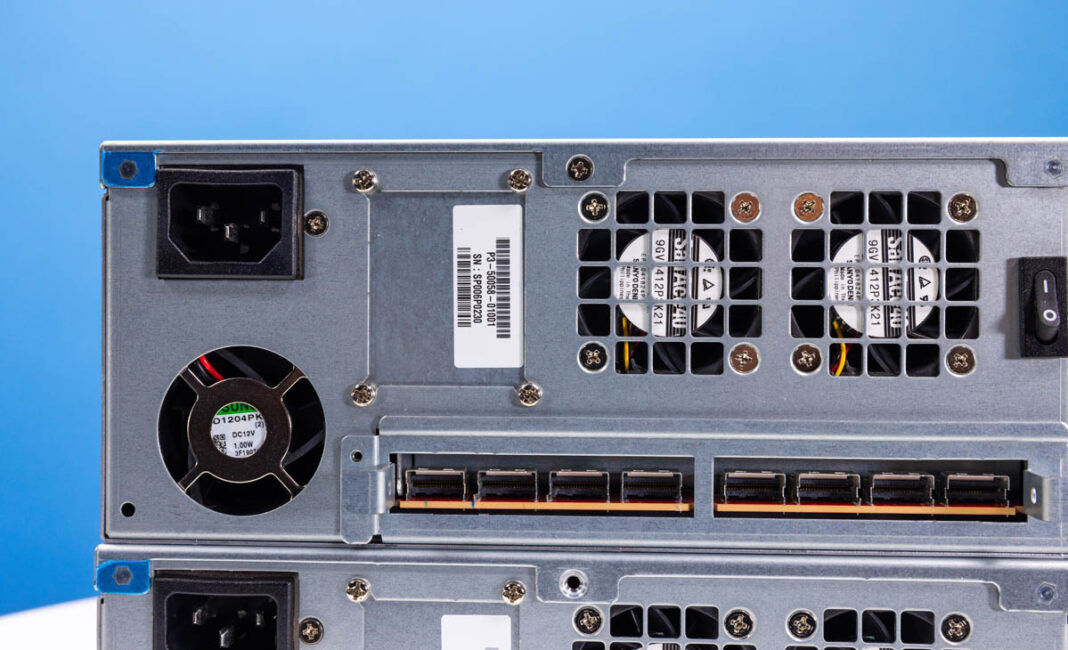 The Broadcom 8x 2.5in External SAS4 and NVMe JBOD - ServeTheHome