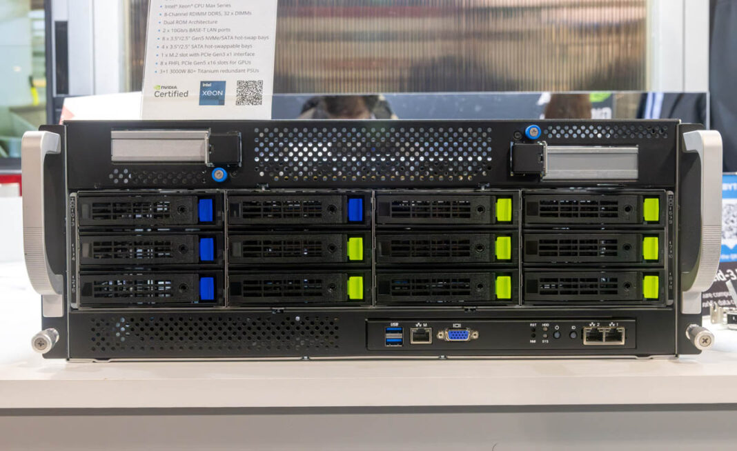 Big Gigabyte NVIDIA AI Servers at SC23