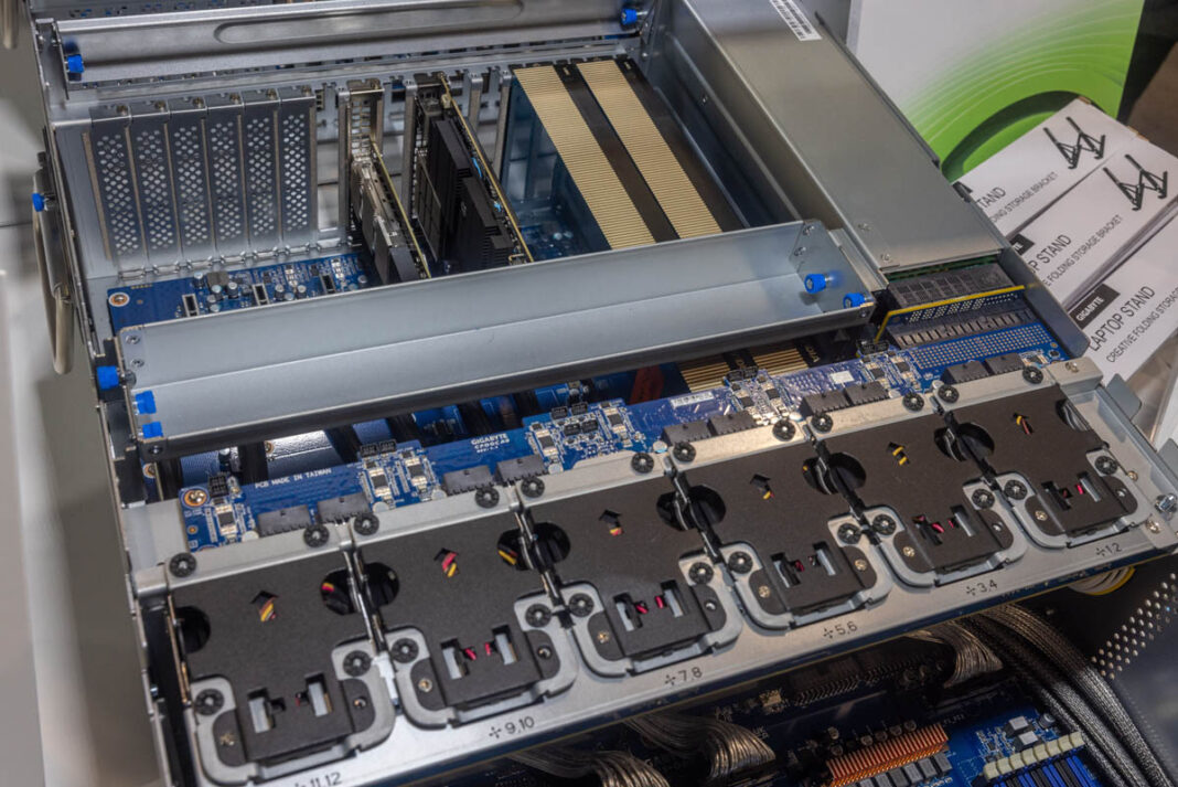 Big Gigabyte NVIDIA AI Servers at SC23