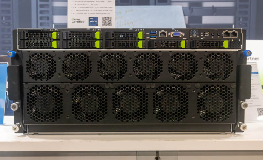 Big Gigabyte NVIDIA AI Servers at SC23