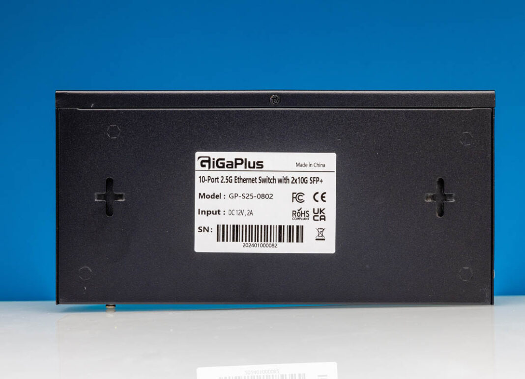 Gigaplus GP-S25-0802 8-port 2.5GbE and 2-port 10G Review