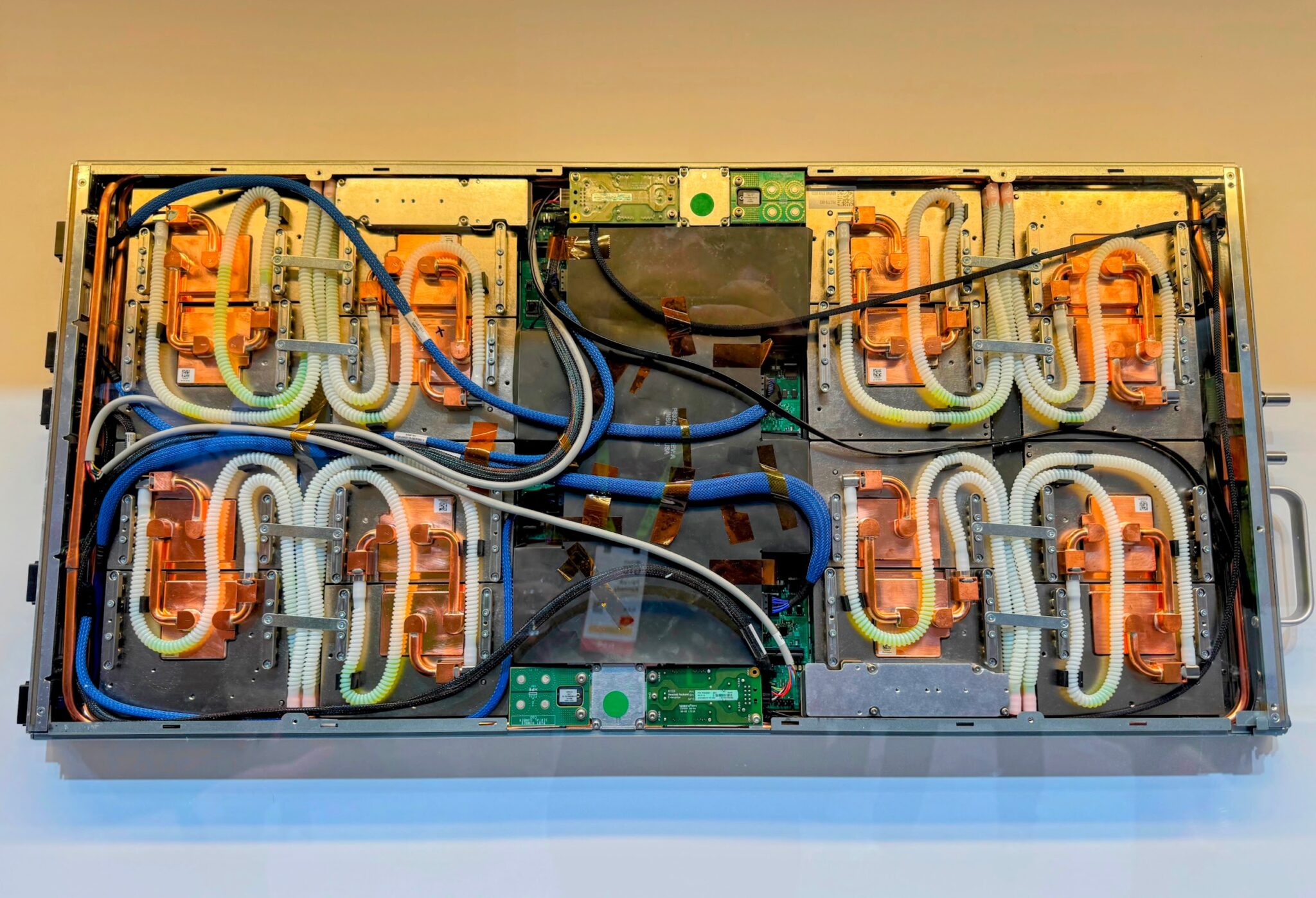 8x NVIDIA Grace Hopper Superchips in a Blade HPE Cray EX254n at GTC 2024