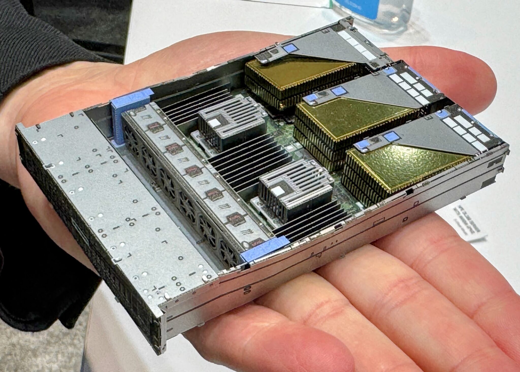 8x NVIDIA Grace Hopper Superchips in a Blade HPE Cray EX254n at GTC 2024
