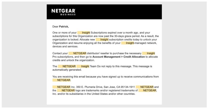 Netgear Insight Needs to Change