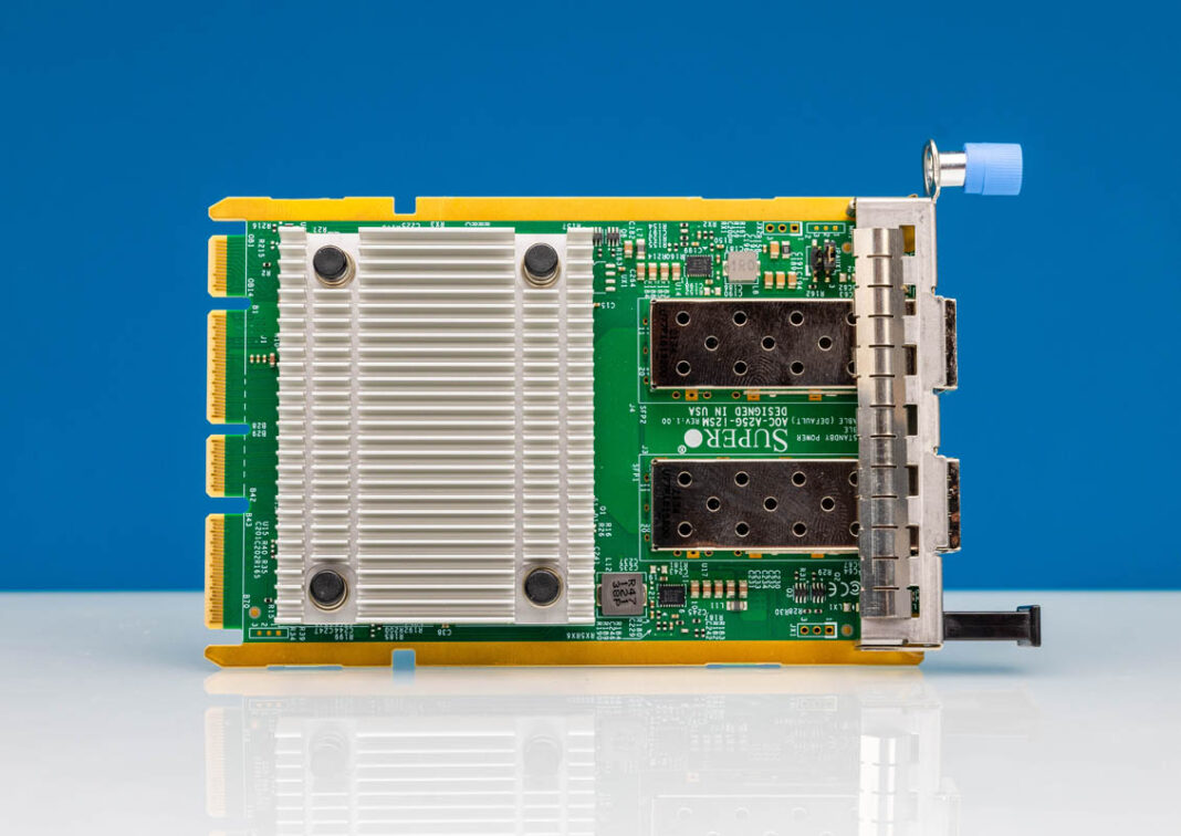 Supermicro AOC-A25G-i2SM 25GbE NIC Review Intel E810-XXVAM2