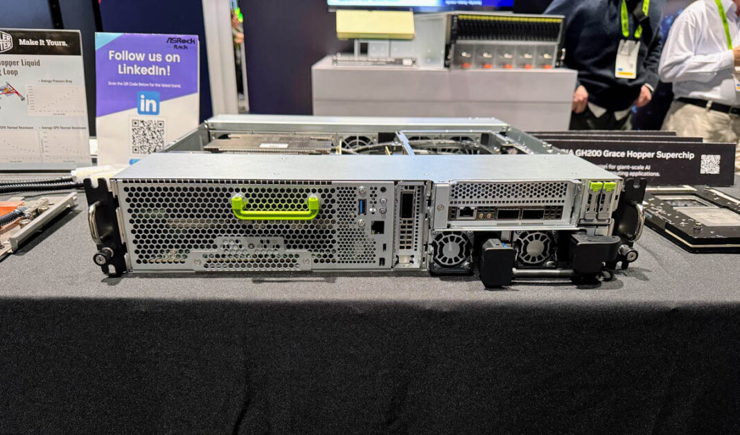 ASRock Rack MECAI-GH200 Short-Depth NVIDIA Grace Hopper Server