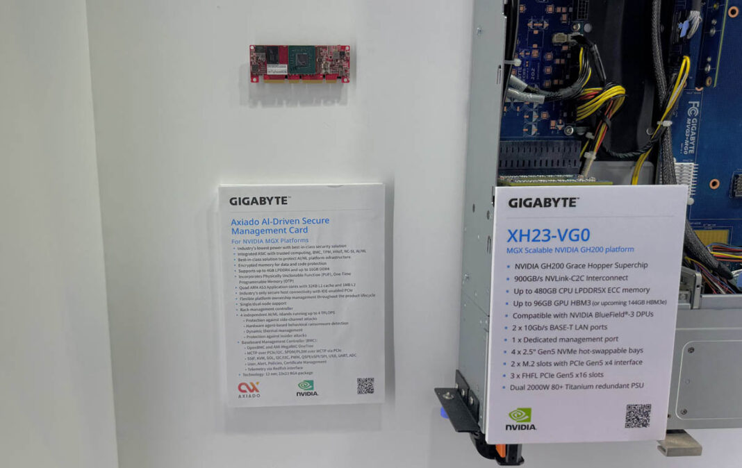 Gigabyte Shows Axiado BMC for NVIDIA MGX Systems