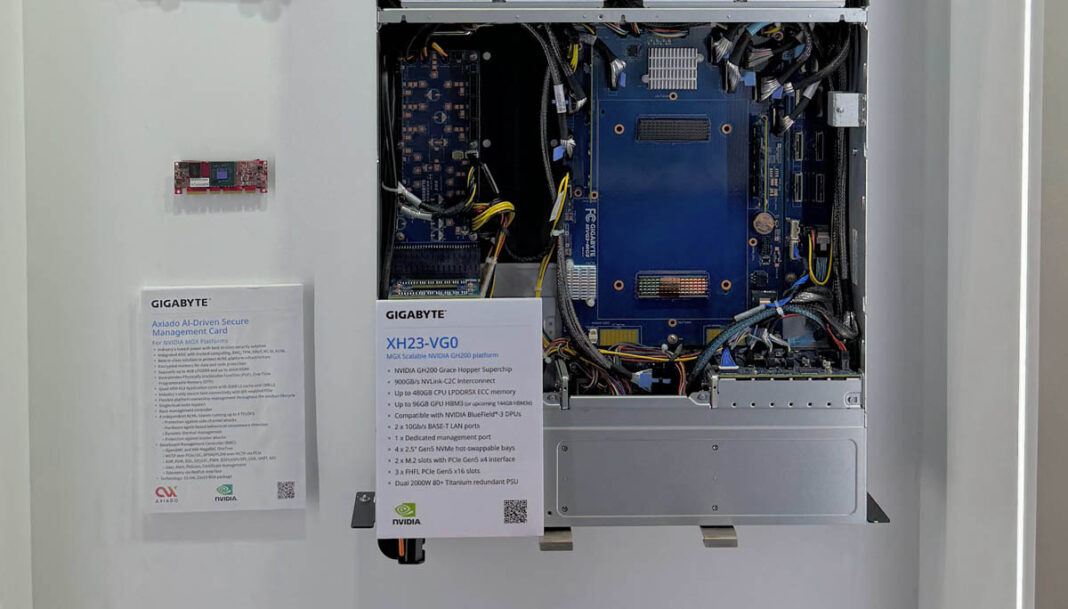 Gigabyte Shows Axiado BMC for NVIDIA MGX Systems