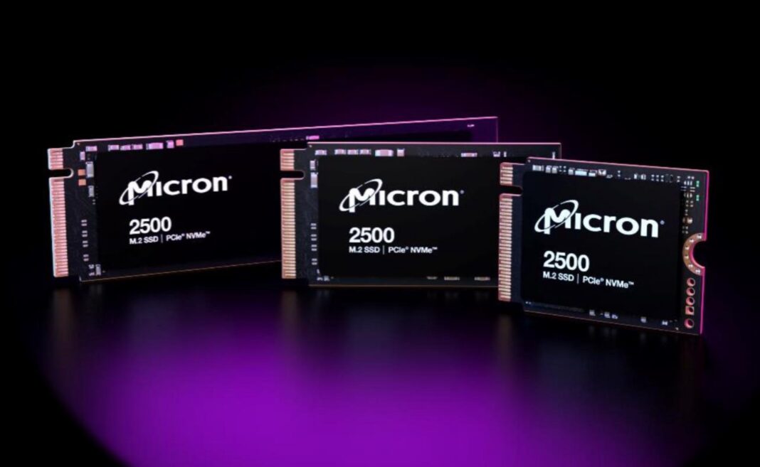 New Micron 2500 PCIe Gen4 NVMe SSD with 232L QLC NAND Launched