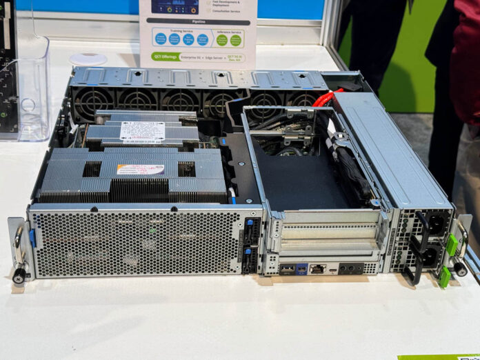 QCT QuantaEdge EGX77GE-2U NVIDIA GH200 Grace Hopper Edge Server at GTC 2024