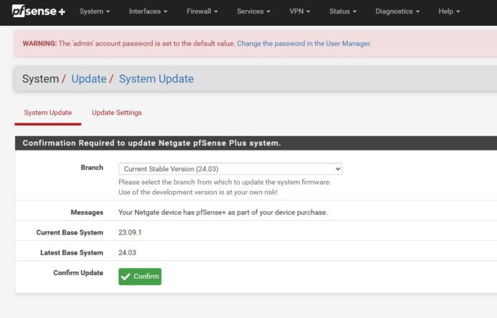 pfSense Plus 24.03 Released with a Big Default Password Update and More