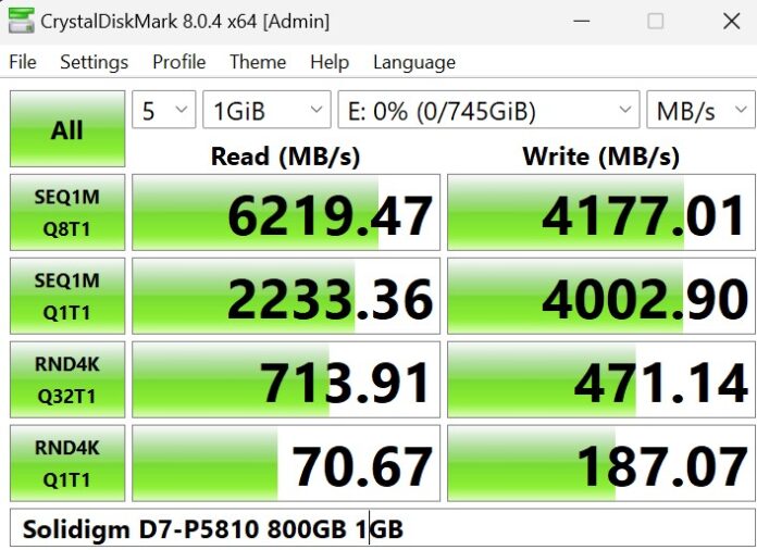 Solidigm D7-P5810 800GB Write Intensive PCIe Gen4 NVMe SSD Review ...