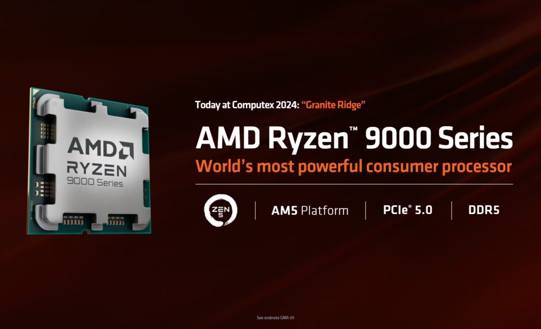 AMD Computex 2024 Keynote AMD Ryzen 9000 and AMD Ryzen AI 3 Zen 5