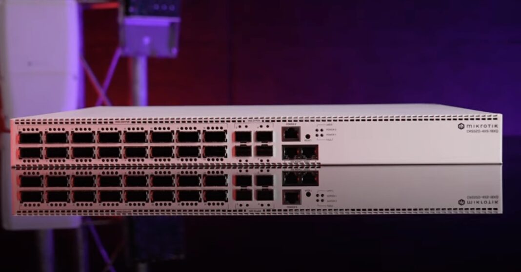 MikroTik CRS520-4XS-16XQ-RM 16-port 100GbE Switch Announced