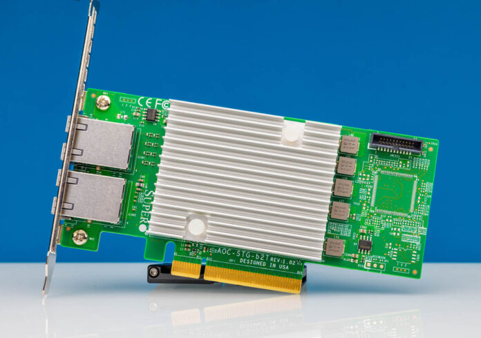 Supermicro AOC-STG-b2T Review Broadcom Dual 10Gbase-T NIC