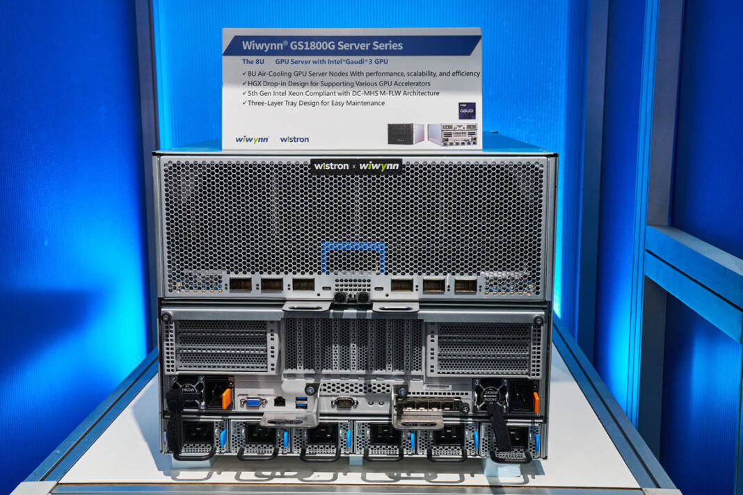 Wiwynn Shows Intel Gaudi 3 and AMD Instinct MI300X AI Systems at ...