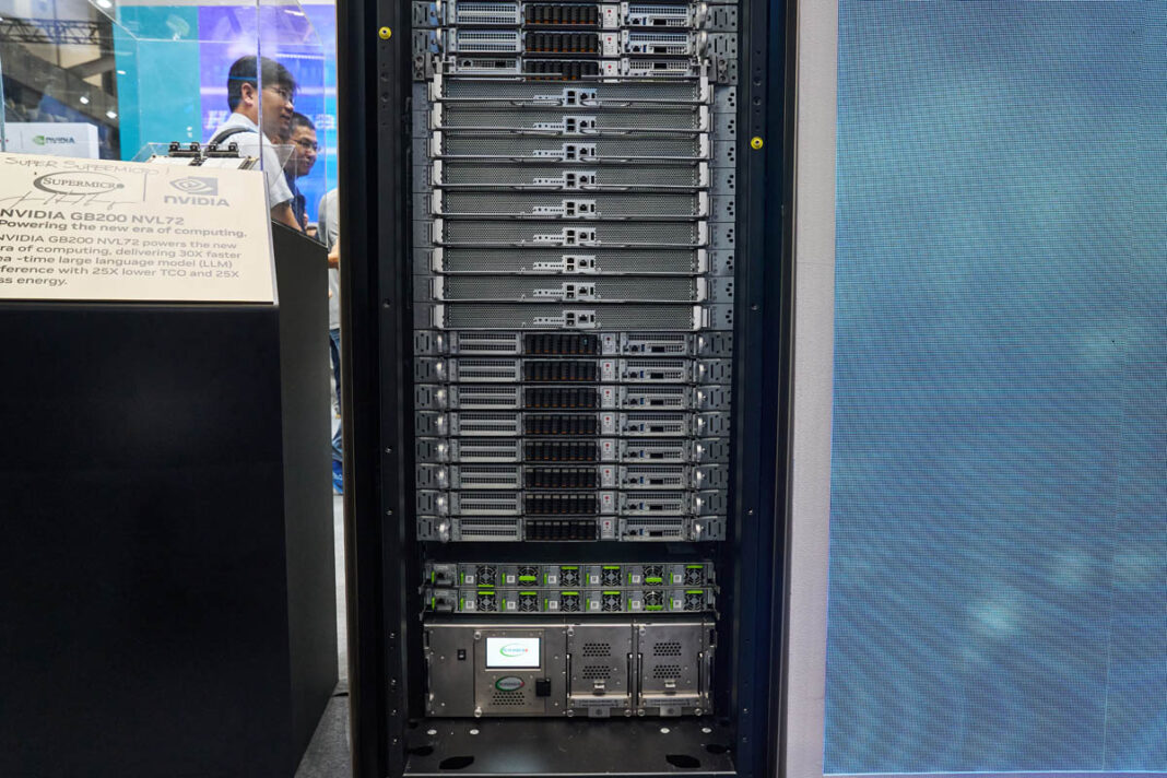 Supermicro NVIDIA GB200 NVL72 System at Computex 2024