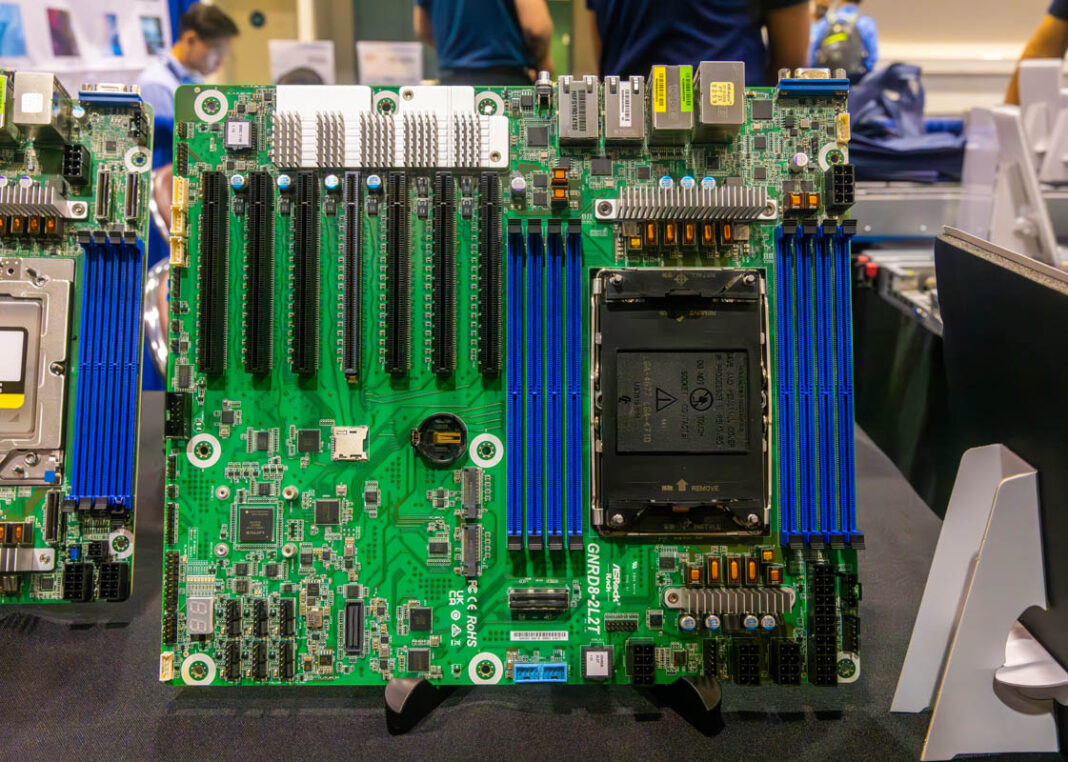 ASRock Rack GNRD8-2L2T Intel Xeon 6 Granite Rapids Motherboard Shown