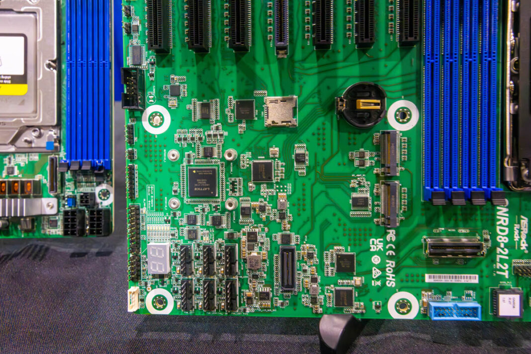 ASRock Rack GNRD8-2L2T Intel Xeon 6 Granite Rapids Motherboard Shown