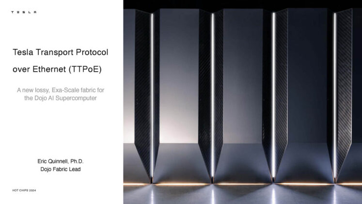 Tesla DOJO Exa-Scale Lossy AI Network using the Tesla Transport ...