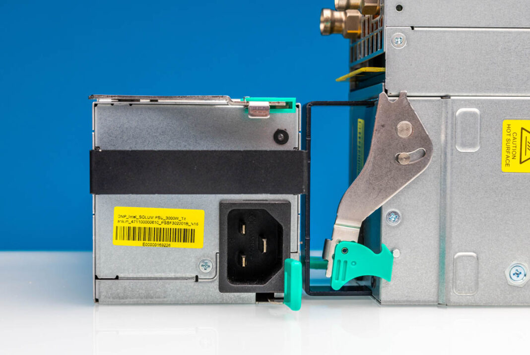 MiTAC Intel DSG 3000W Fanless Liquid Cooled PSU - ServeTheHome