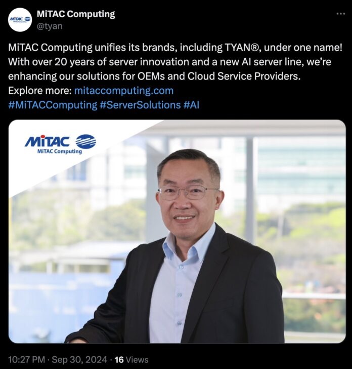 Farewell to the Tyan Server Brand As it is Giving Way to MiTAC Computing