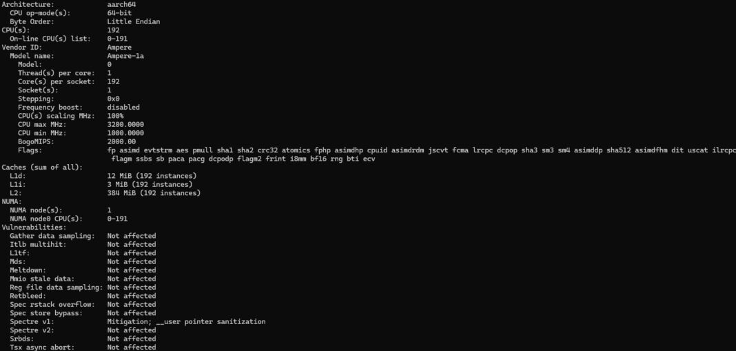 Ampere AmpereOne A192-32X Review A 192 Arm Core Server CPU
