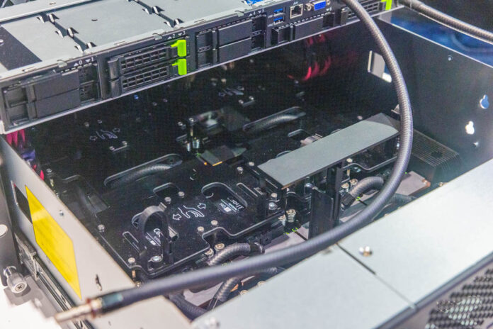 HPE Cray XD670 NVIDIA HGX with CoolIT Liquid Cooling Shown - ServeTheHome