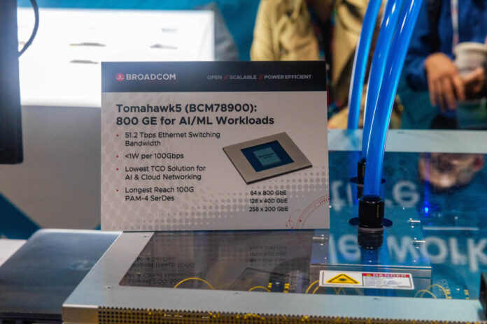 Micas Networks Broadcom Tomahawk 5 CPO Switch Shown - ServeTheHome