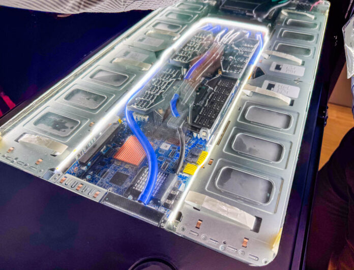 Iceotope Immersion Cooling and Valvoline Fluid at SC24 - ServeTheHome