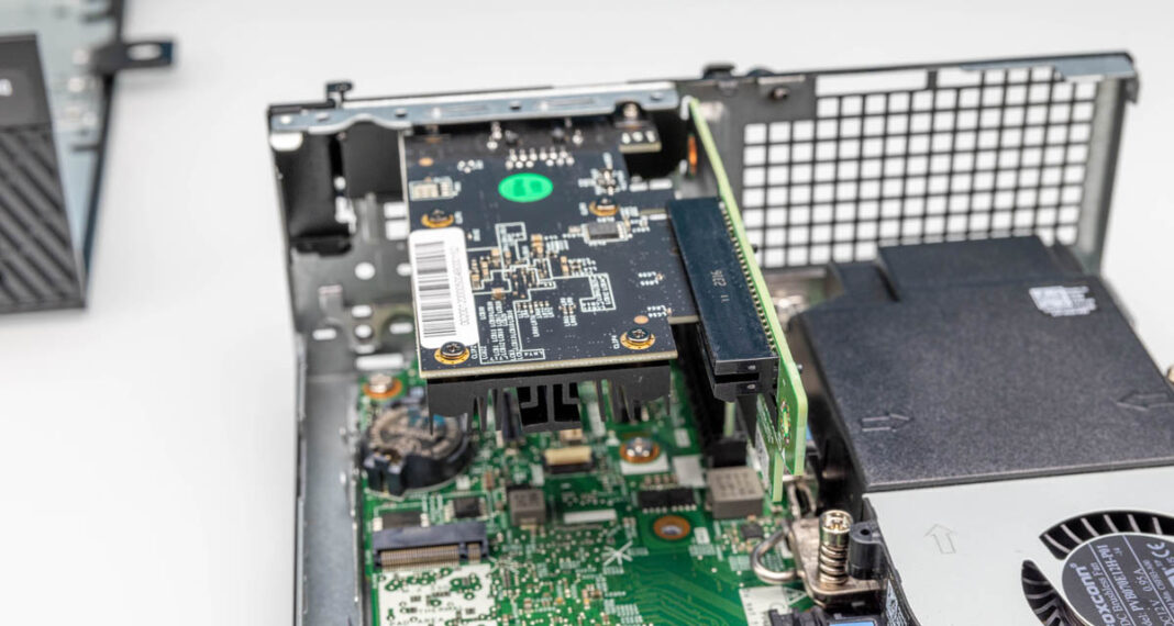 The Dell Precision 3260 Compact PCIe Riser and SATA - ServeTheHome