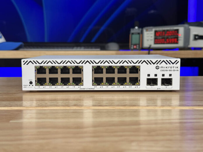 The MikroTik CSS318-16G-2S+IN Half-Width Switch is Coming - ServeTheHome