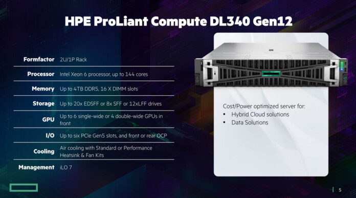 HPE ProLiant Gen12 Launched Ahead of Intel Granite Rapids-SP - ServeTheHome