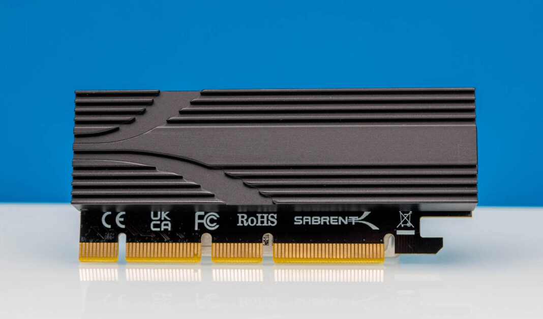 Sabrent M.2 NVMe SSD to PCIe Gen5 x16 AIC Mini-Review - ServeTheHome