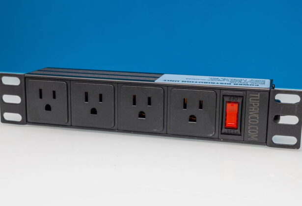 Tupavco 4 Outlet 10in Rack Power Strip Mini Review - ServeTheHome