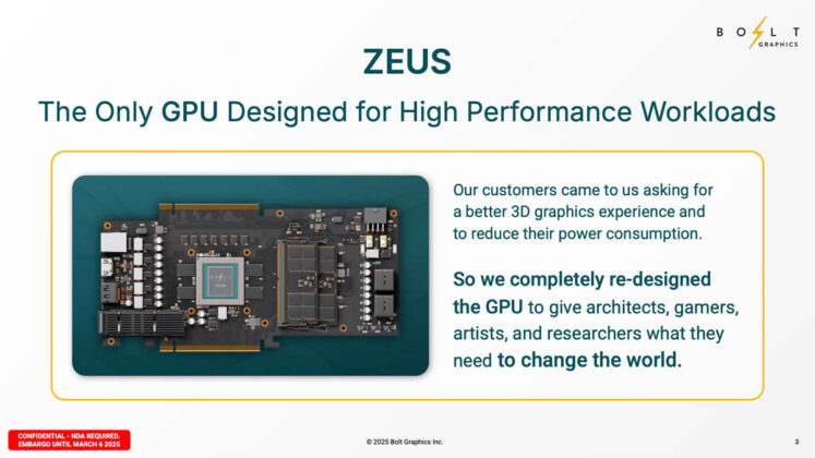 Bolt Graphics Zeus The New GPU Architecture with up to 2.25TB of Memory ...