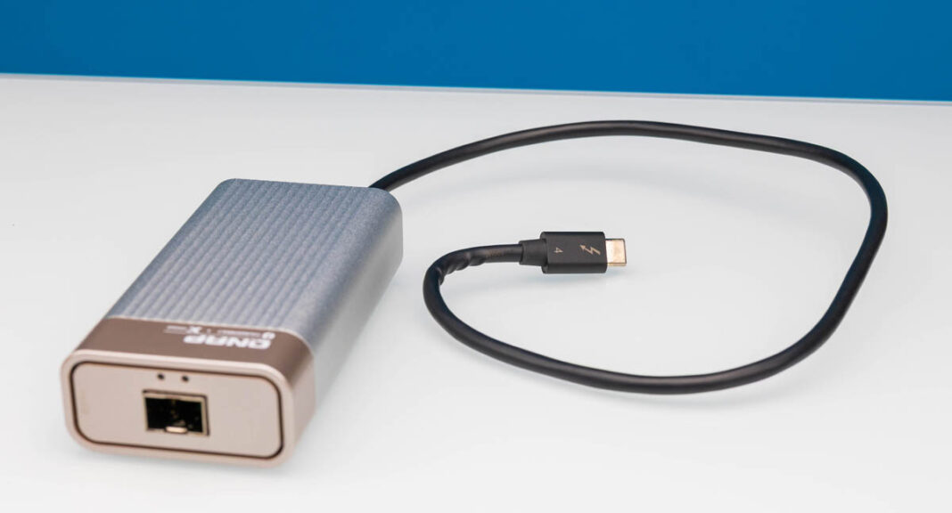 QNAP QNA-T310G1S Thunderbolt 3 to 10G Adapter Quick Look - ServeTheHome